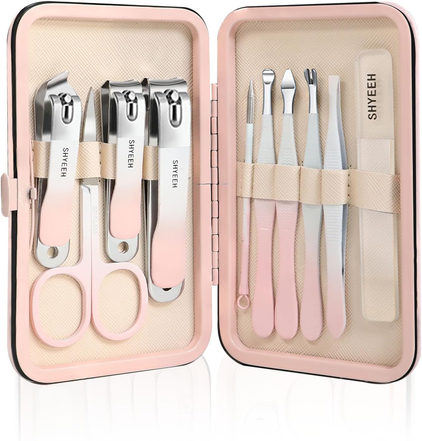 Amazon.com : Manicure Set, 10 pcs High-Carbon Steel Nail Clippers Set ...