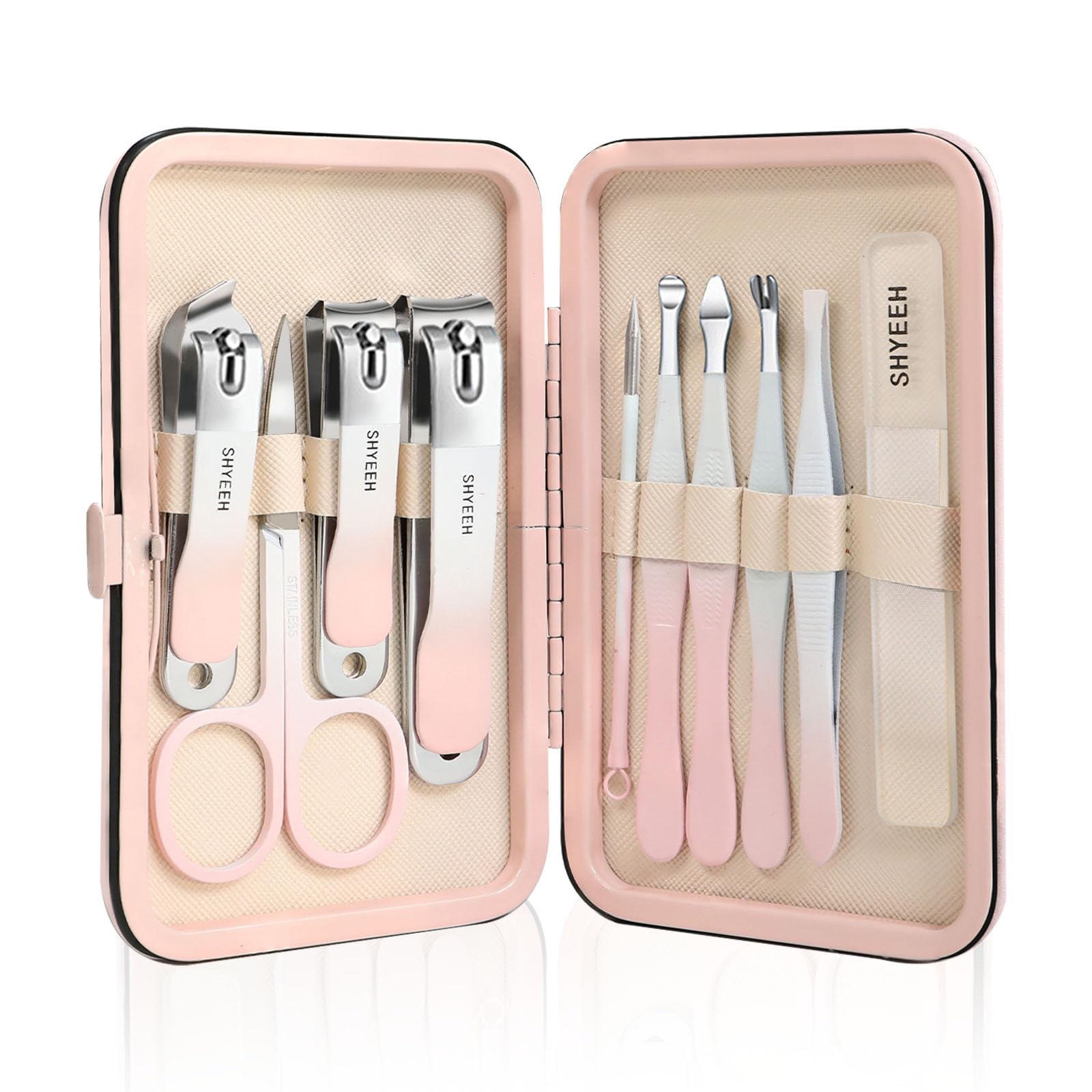 Amazon.com : Manicure Set, 10 pcs High-Carbon Steel Nail Clippers Set ...