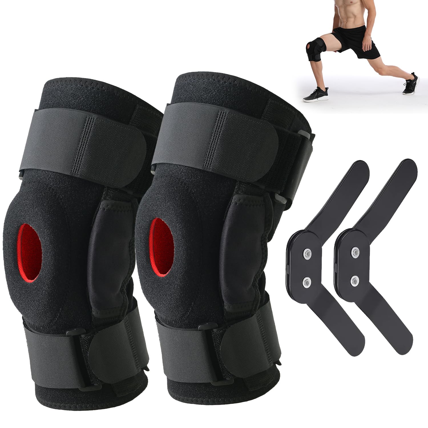 ZENSUKYE Rodillera Deportivas con Estabilizadores Laterales, 2PCS ...