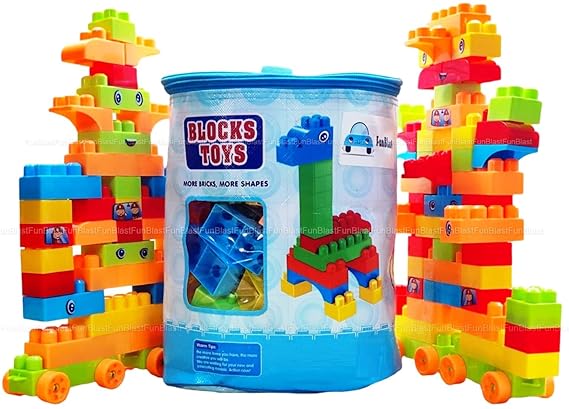 Buy FunBlast Plastic Building Blocks For Kids|Diy Building Blocks Toy ...
