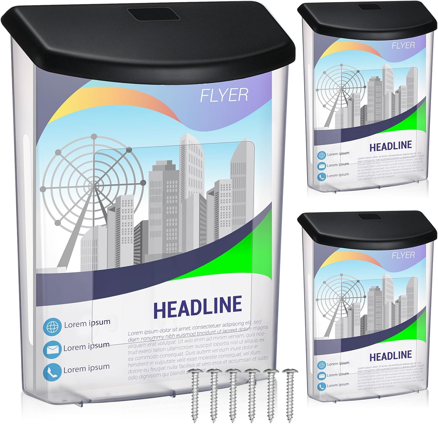 Amazon.com: Menkxi Outdoor Estate Brochure Box Plastic Brochure ...