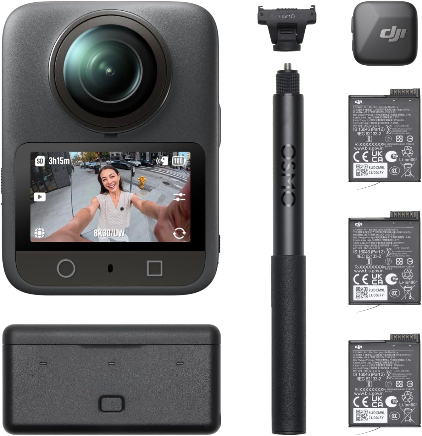 DJI Osmo 360 Vlog Combo, 360 Camera Ideal for Vloggers With Mic Mini ...