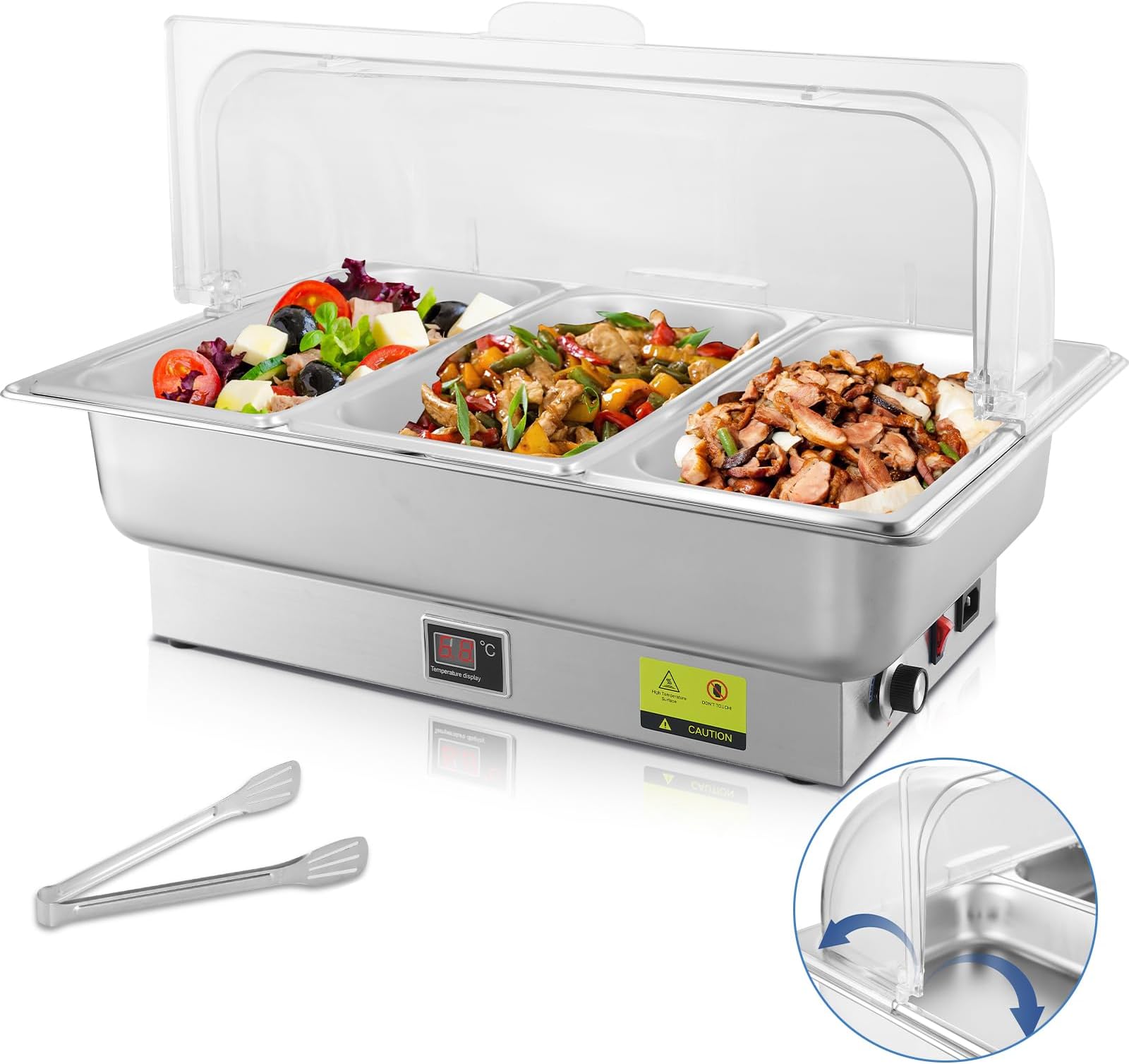 Amazon.com: PYY Electric Chafing Dish,Temperature Control, Chafing Dish ...