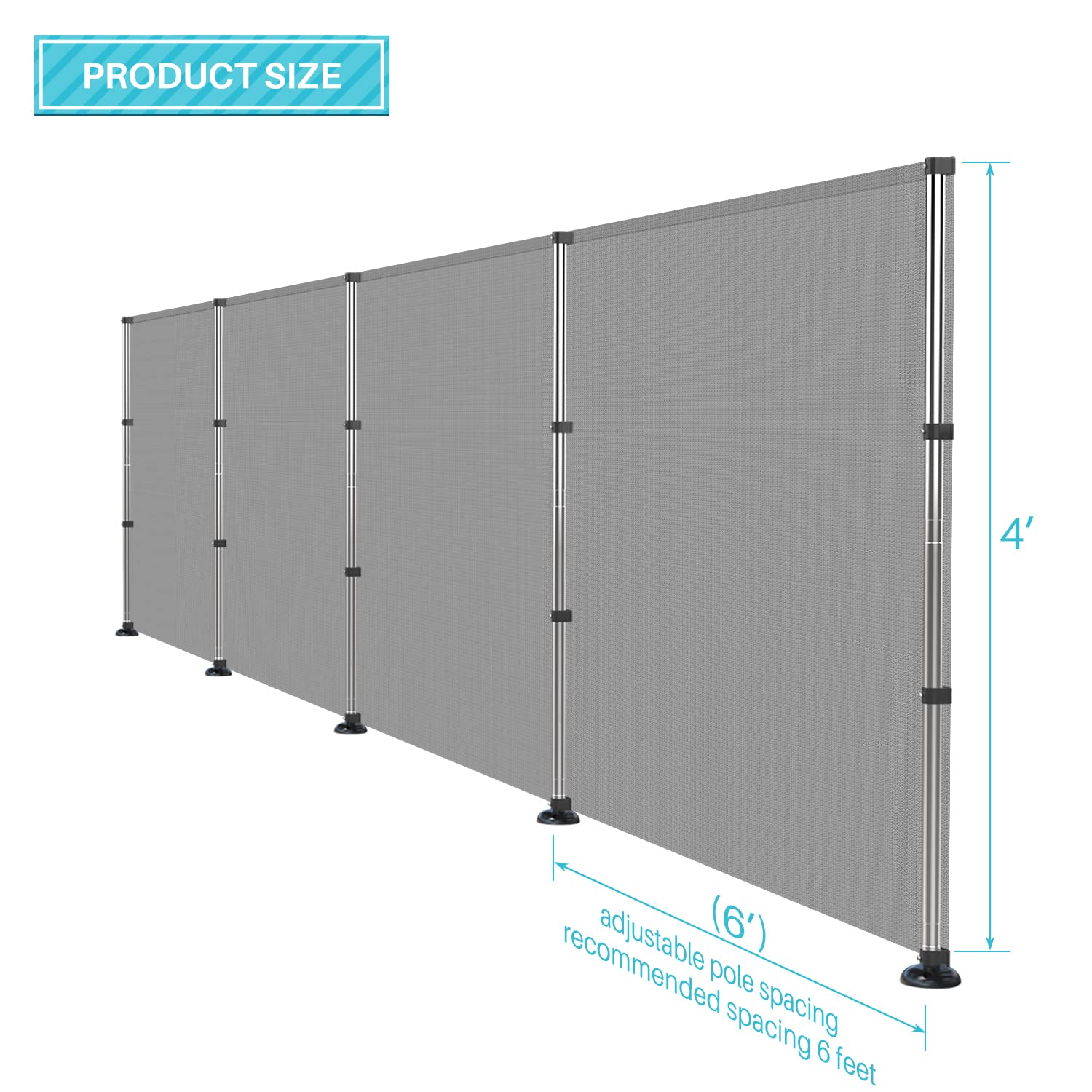 Snapklik.com : Coarbor Outdoor Privacy Fence Dogs Pool Fence Wood ...