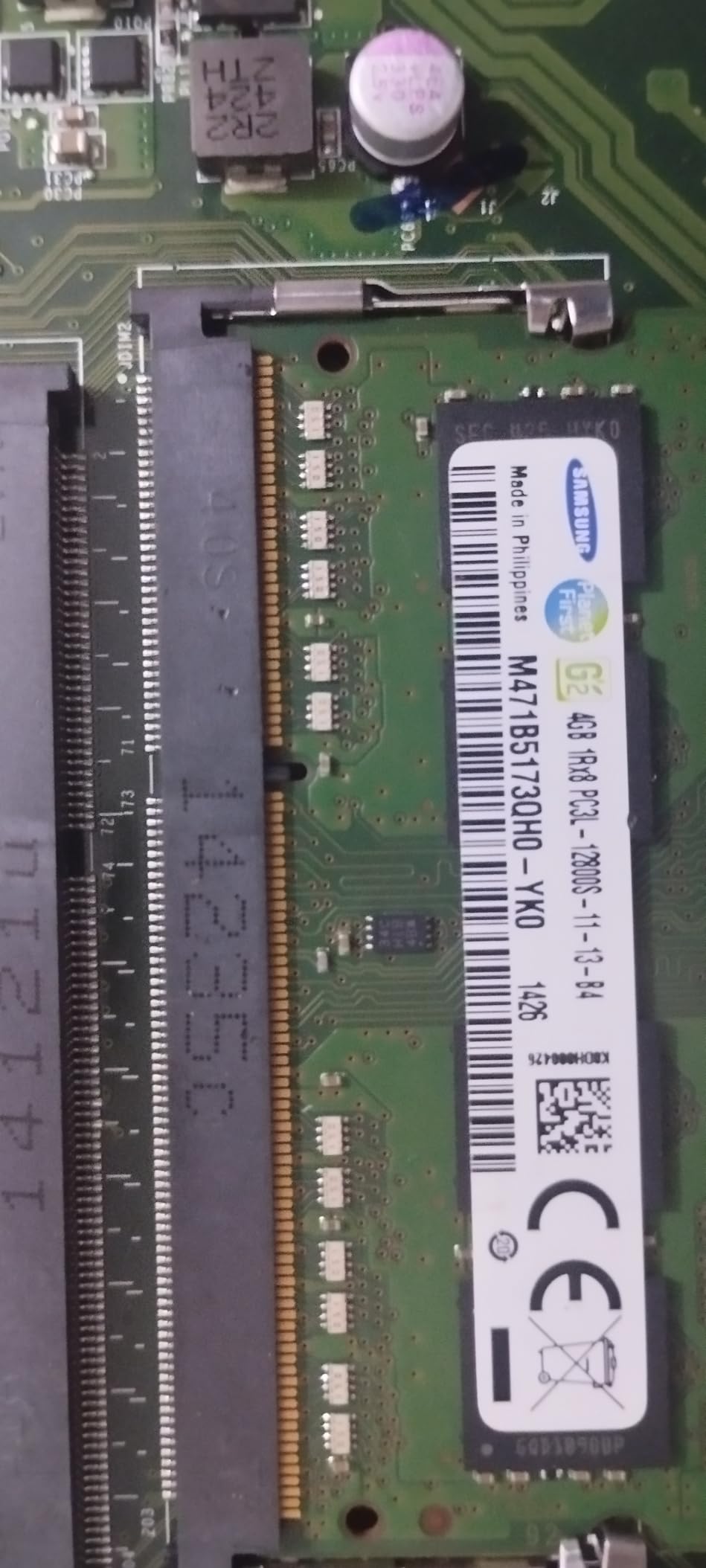 Samsung original 4GB, 204-pin SODIMM, DDR3 PC3L-12800, ram memory ...