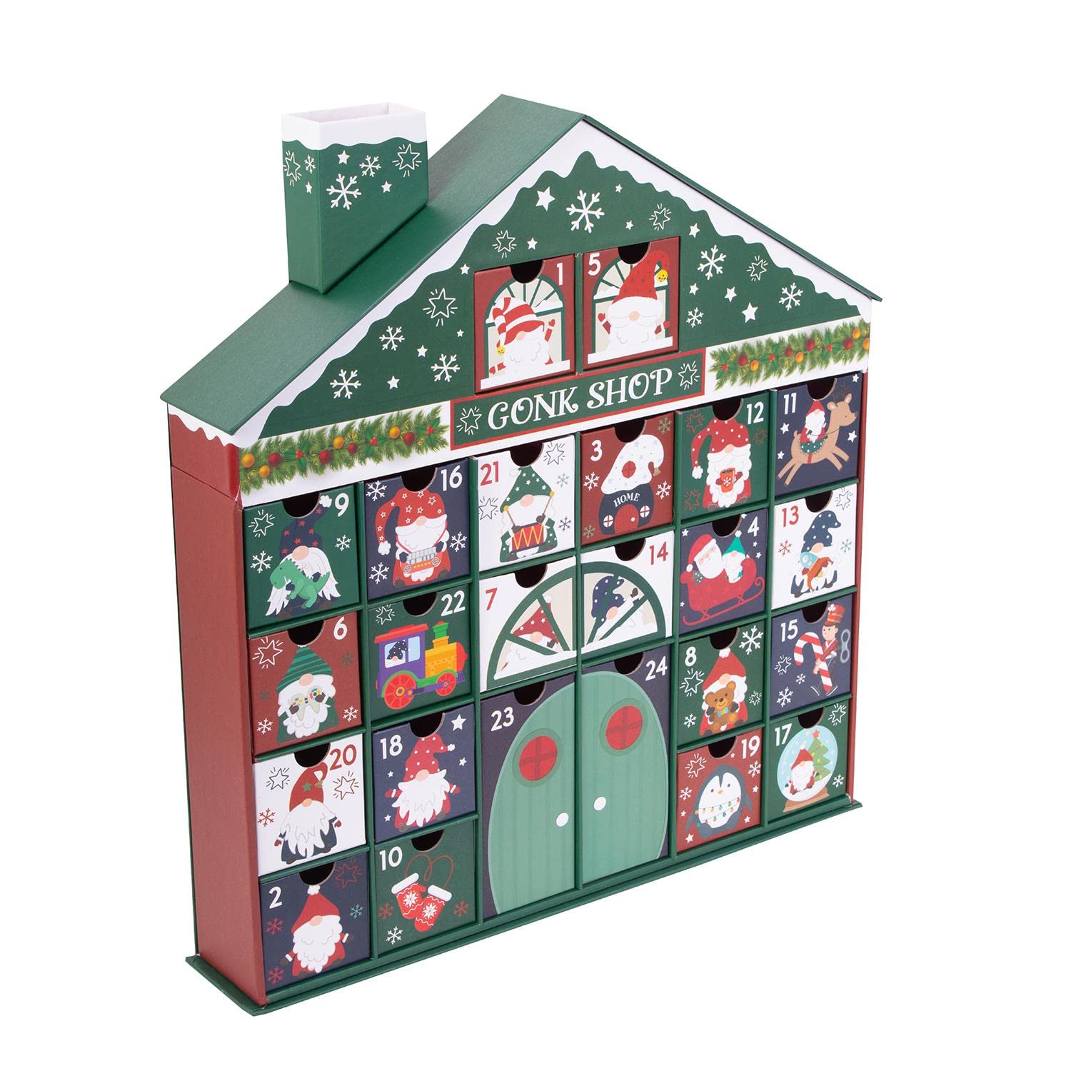 3d Christmas Countdown Advent Calendar Diy Fill Your Own Reusable ...