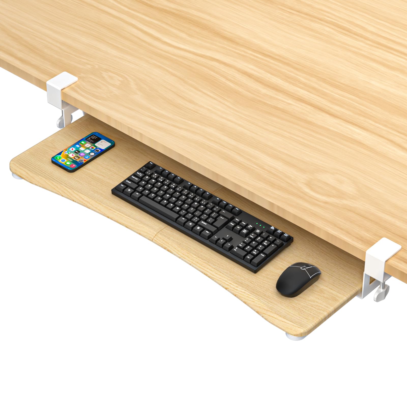 Snapklik.com : Suptek Large Keyboard Tray Under Desk Pull Out