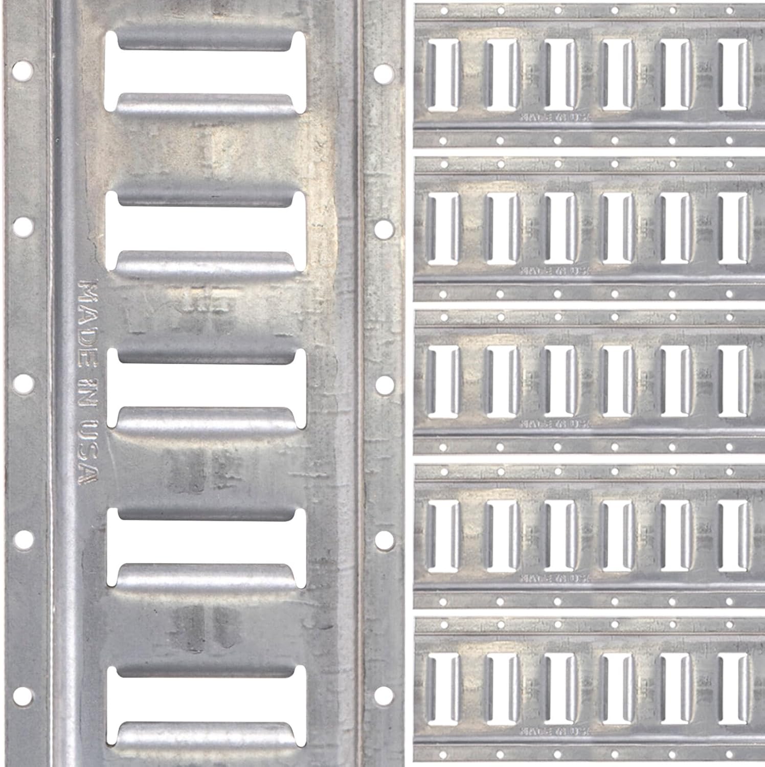 Amazon.com: US Cargo Control E Track, Made in USA, 12 Gauge Steel 5 FT Galvanized Rail (6 Pack ...
