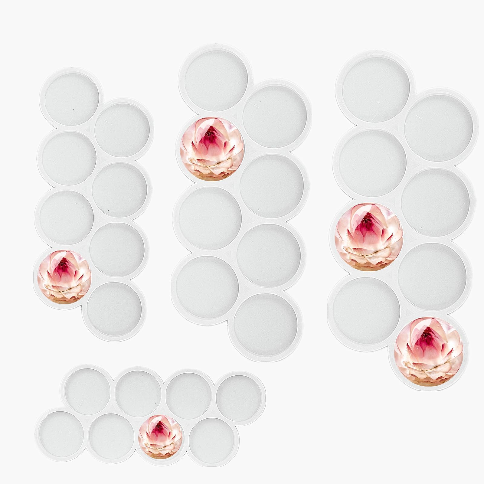 Amazon.com: KuuGuu Resin Circle Molds 12 Cavity Deep Round Epoxy Resin ...