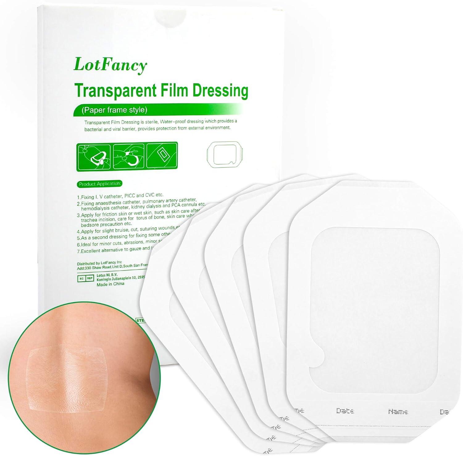 Amazon.com: 15PCS Transparent Film Dressing 4”x4 3/4”(10cm x 12cm ...