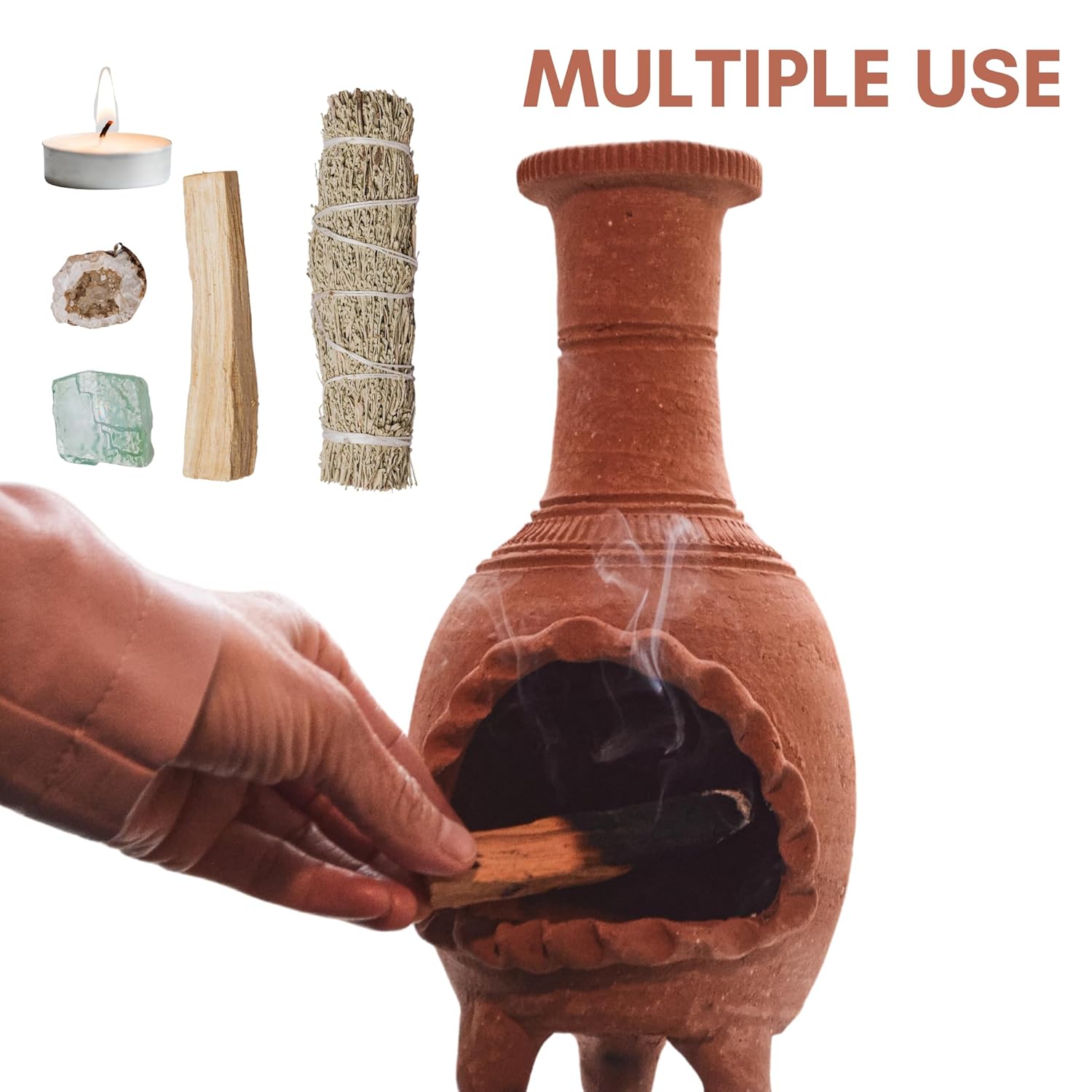 Mini chimney for incense chimenea miniatura para incienso mexican palo ...