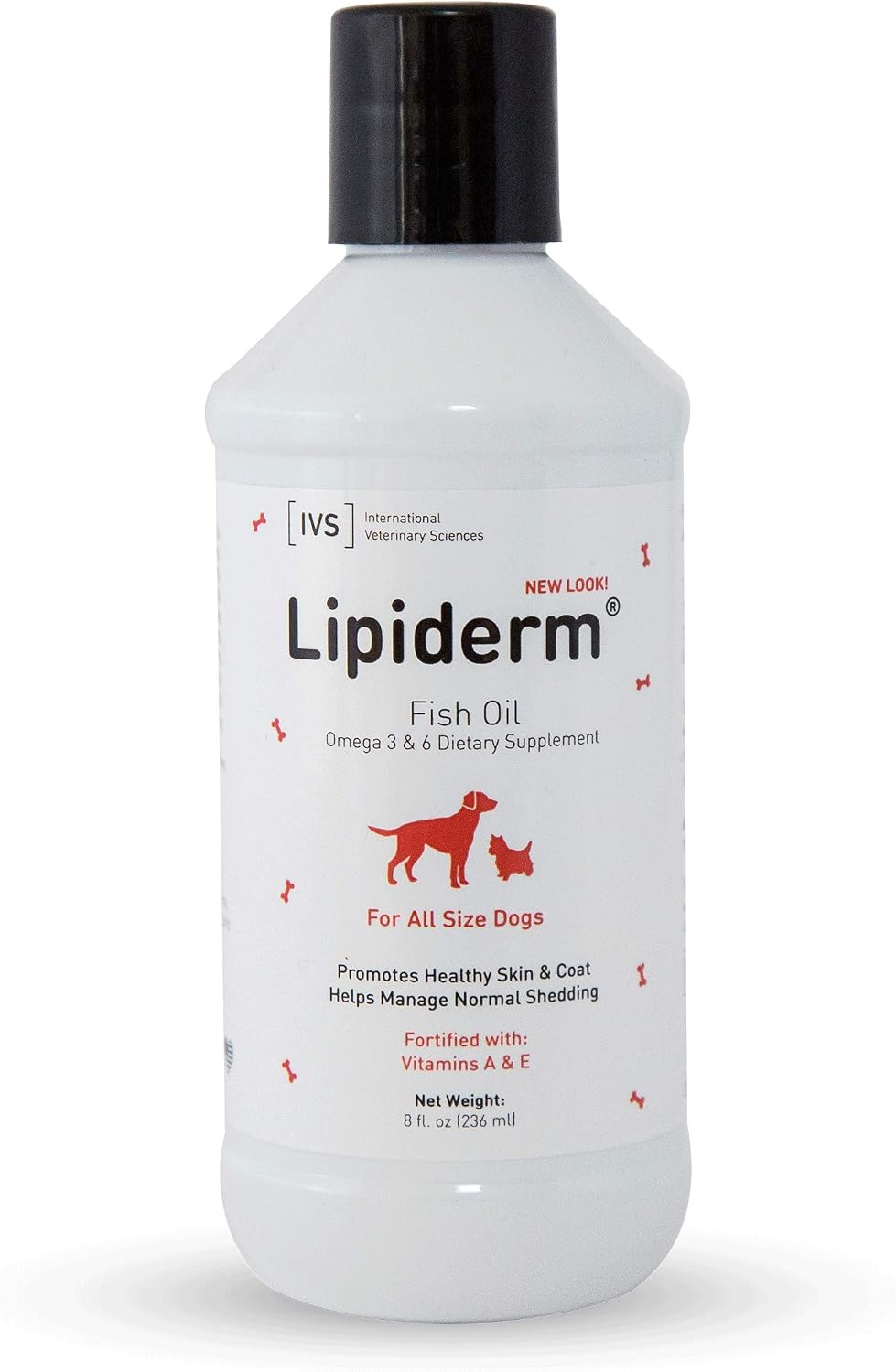 Lipiderm Liquid Skin and Coat Supplement for Dogs, 8 oz by Lipiderm ...
