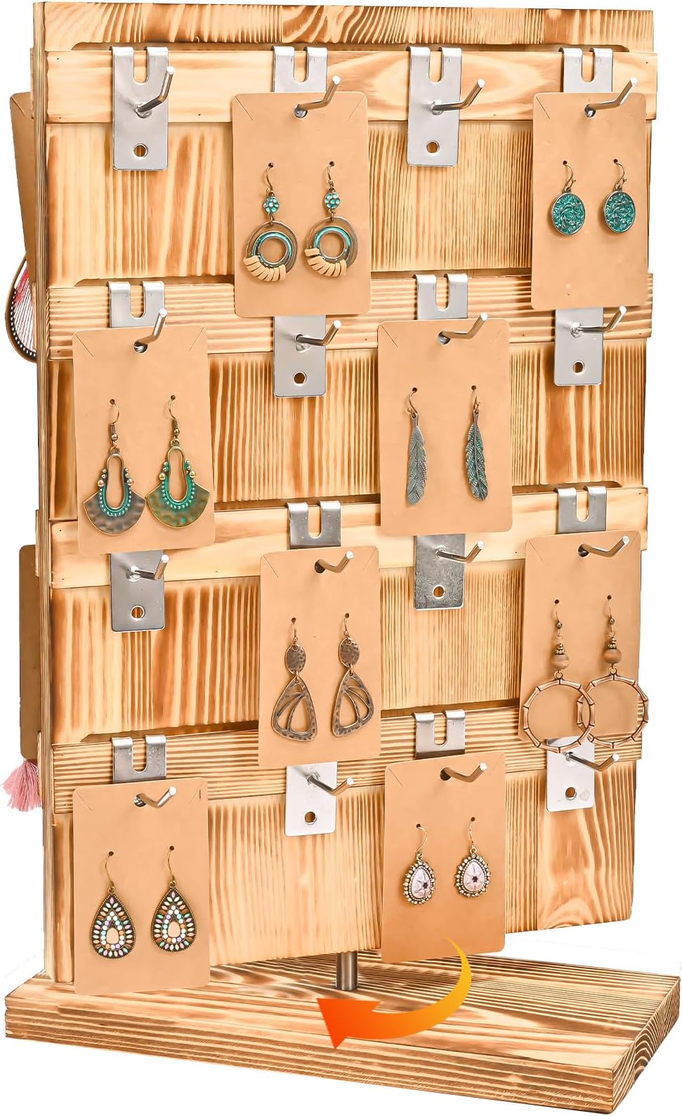 Amazon.com: PH PandaHall 216 Holes Large Wooden Pegboard Display Stand ...