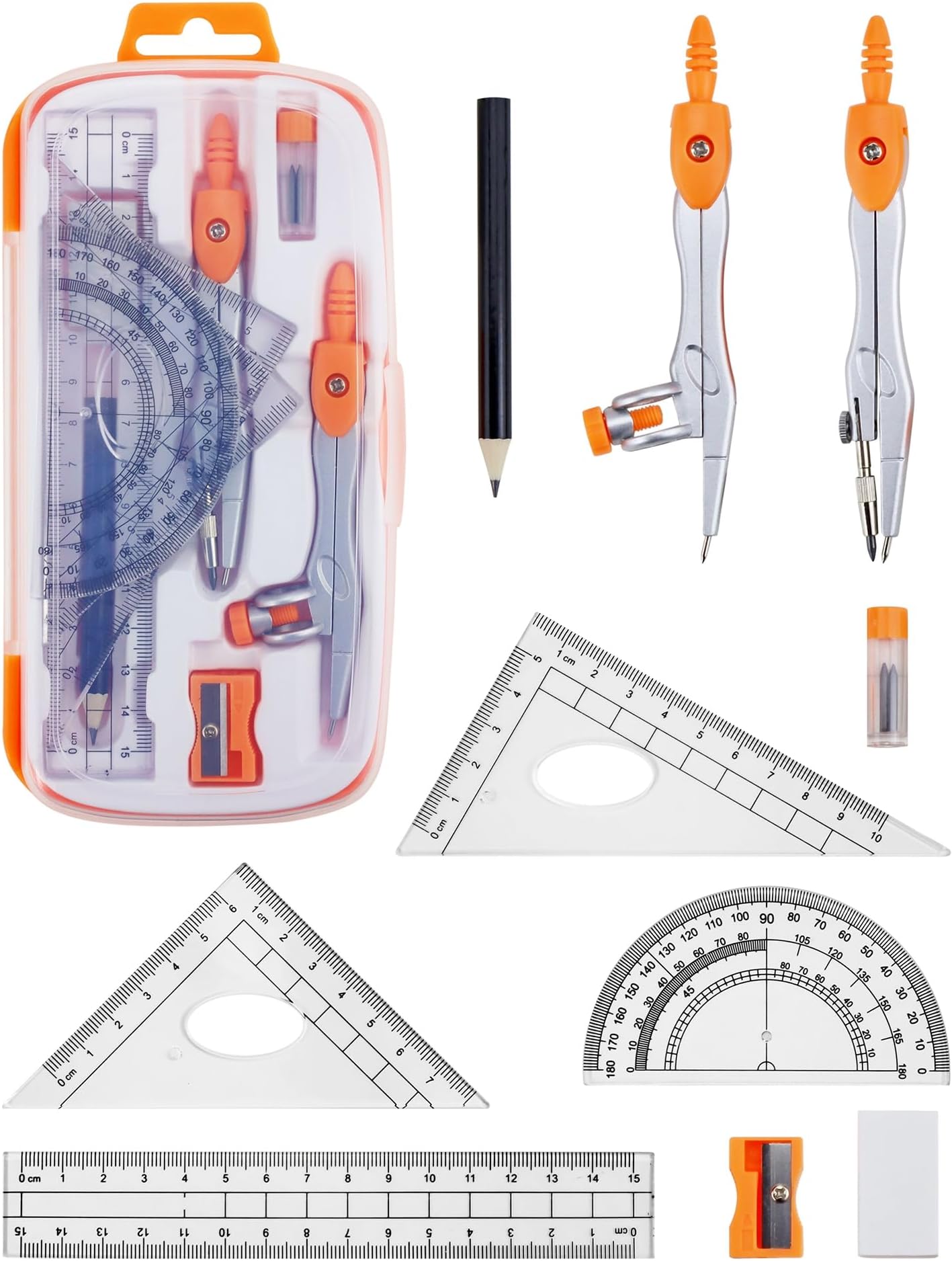 Amazon.com : Mr. Pen- Geometry Set, 7 pcs, Compass for Geometry Compass ...