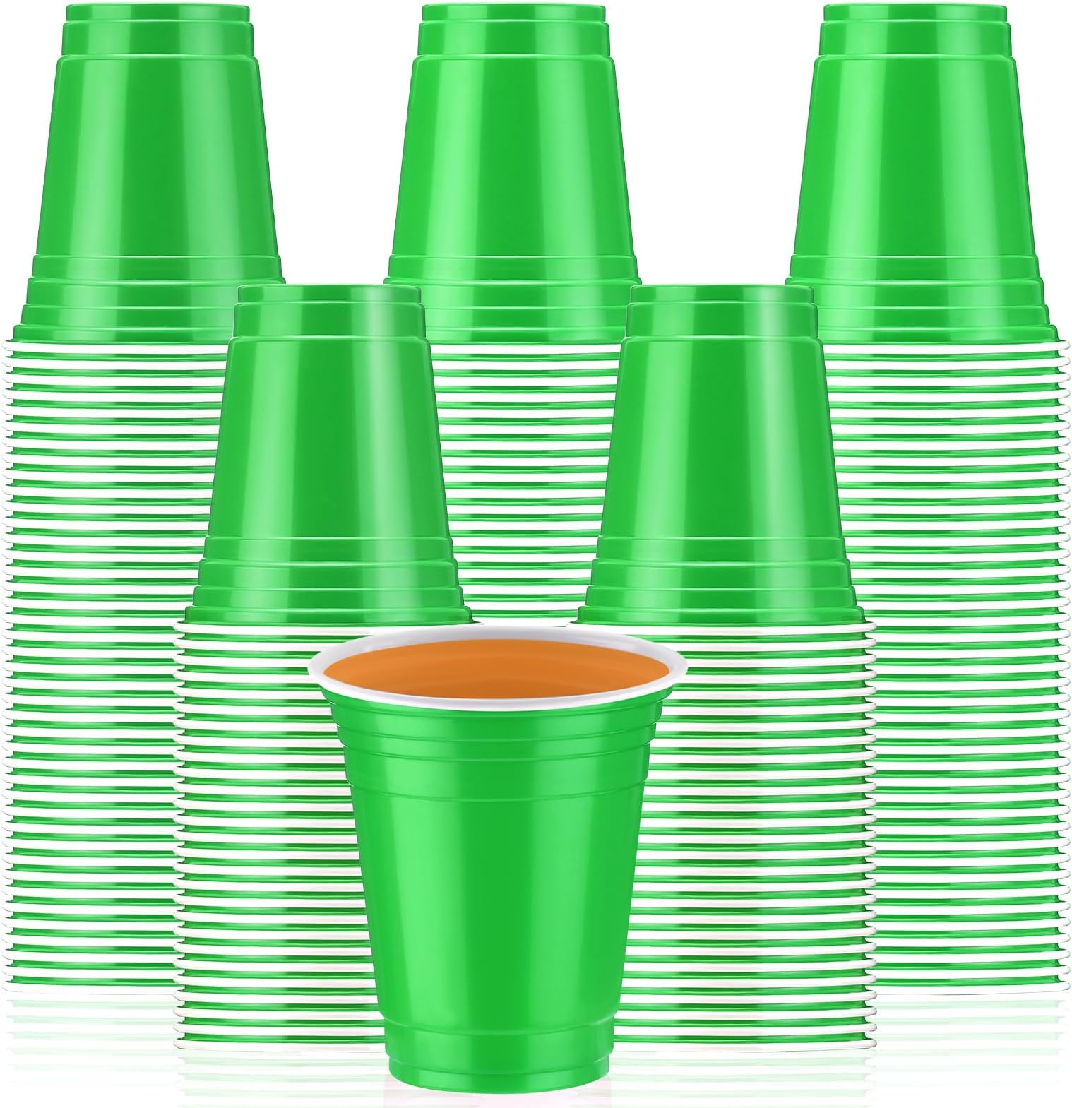 Amazon.com: Bokon 200 Count Plastic Cups 16 Ounce Disposable Party ...