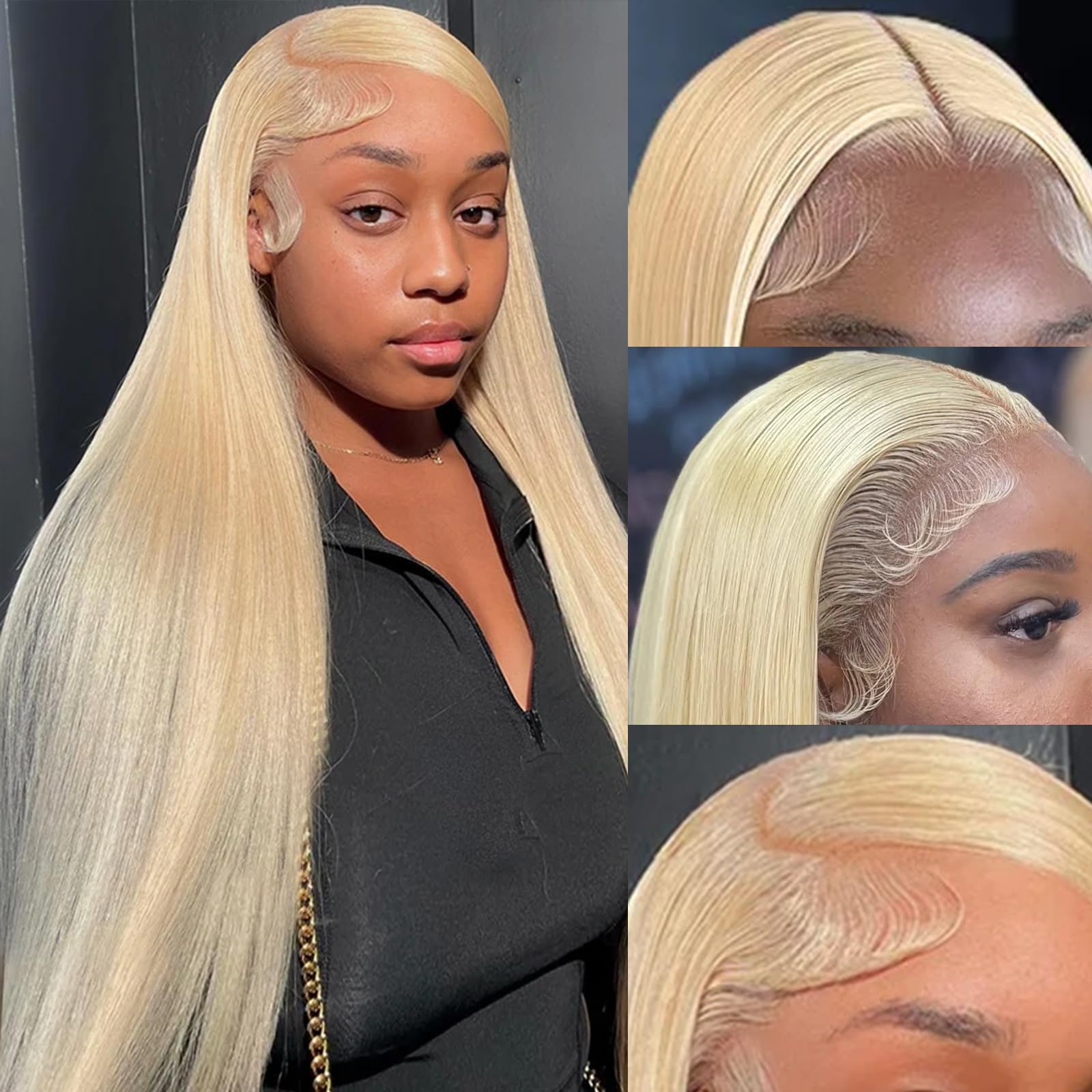 Amazon.com : Besteffie 613 Blonde Lace Front Wigs Human Hair 13x4 ...