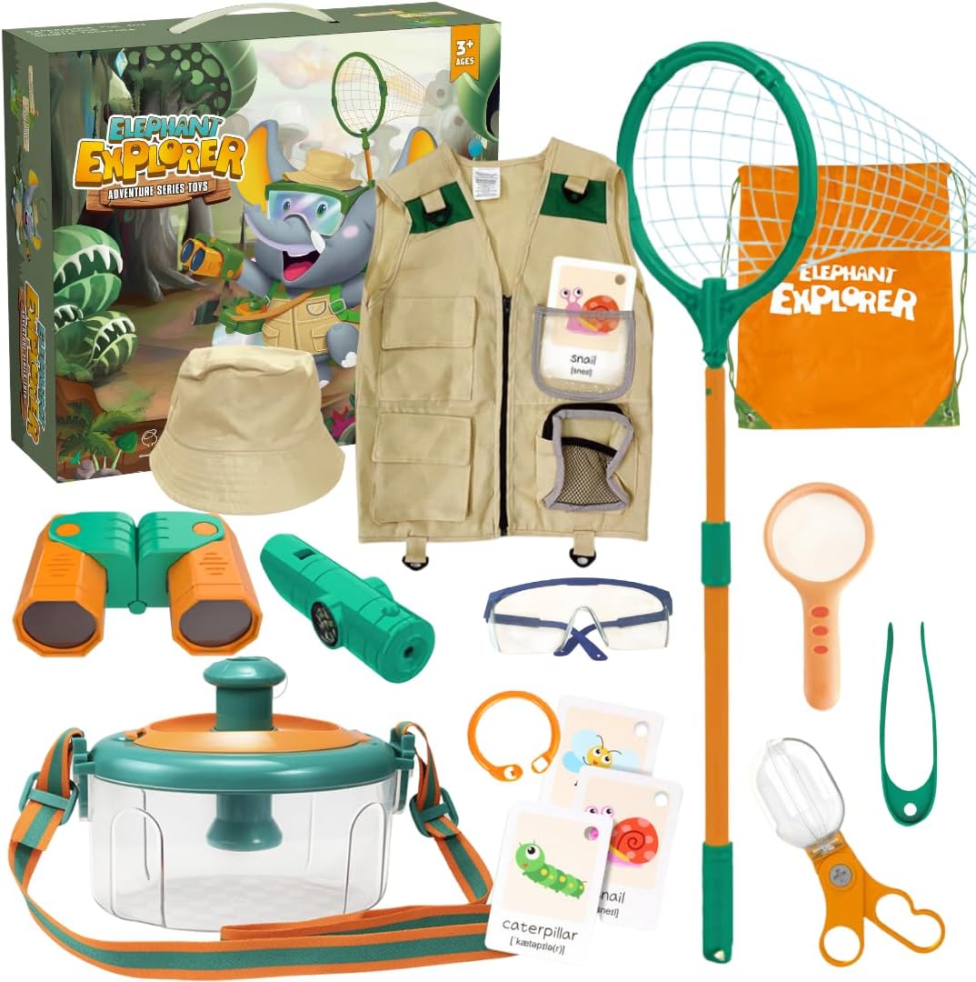Why2Wise Bug Catcher kit for Kids - Outdoor Explorer Kit with Explorer ...