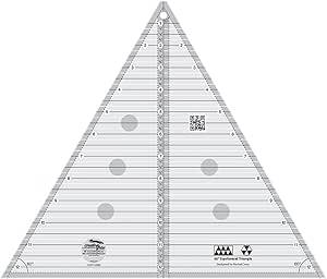 Amazon.com: Creative Grids 60 degree Triangle 12-1/2in Quilt Ruler ...