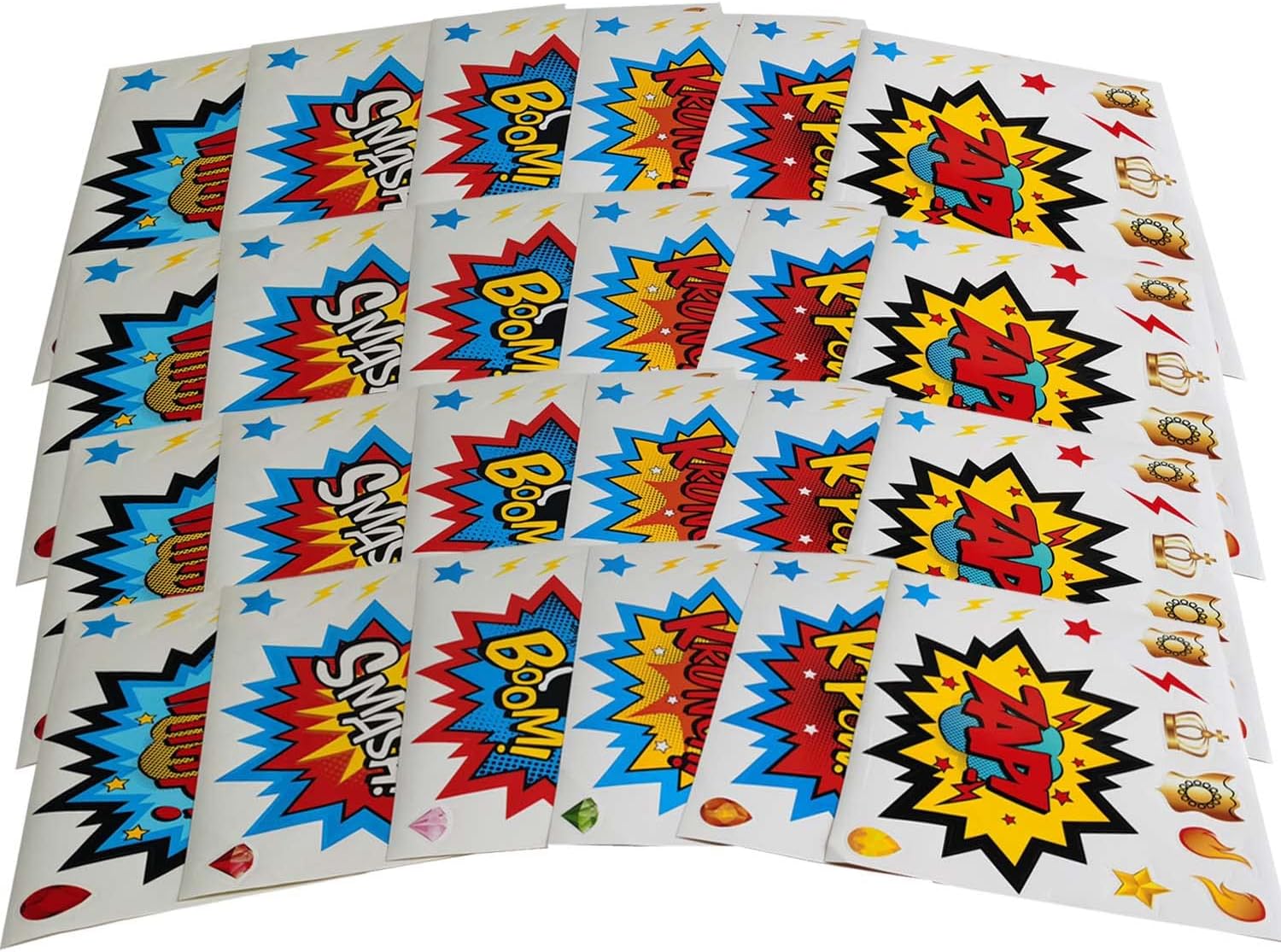 Amazon.com: ADJOY Large Superhero Party Stickers - Super Hero Sign ...