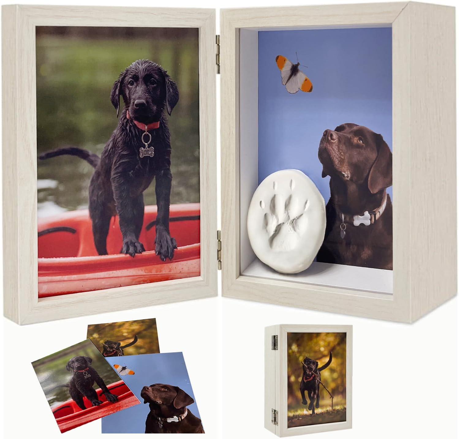 Amazon.com - Favonuovy 5x7 Pet Memorial Picture Frame Shadow Box for ...