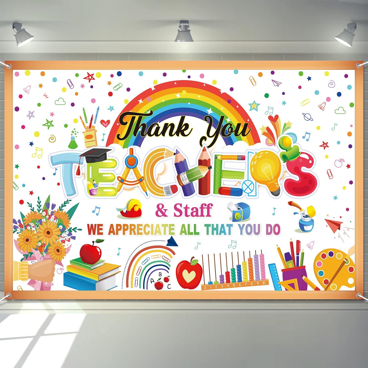 Amazon.com: 2025 Teacher Appreciation Week Decorations, Thank You ...