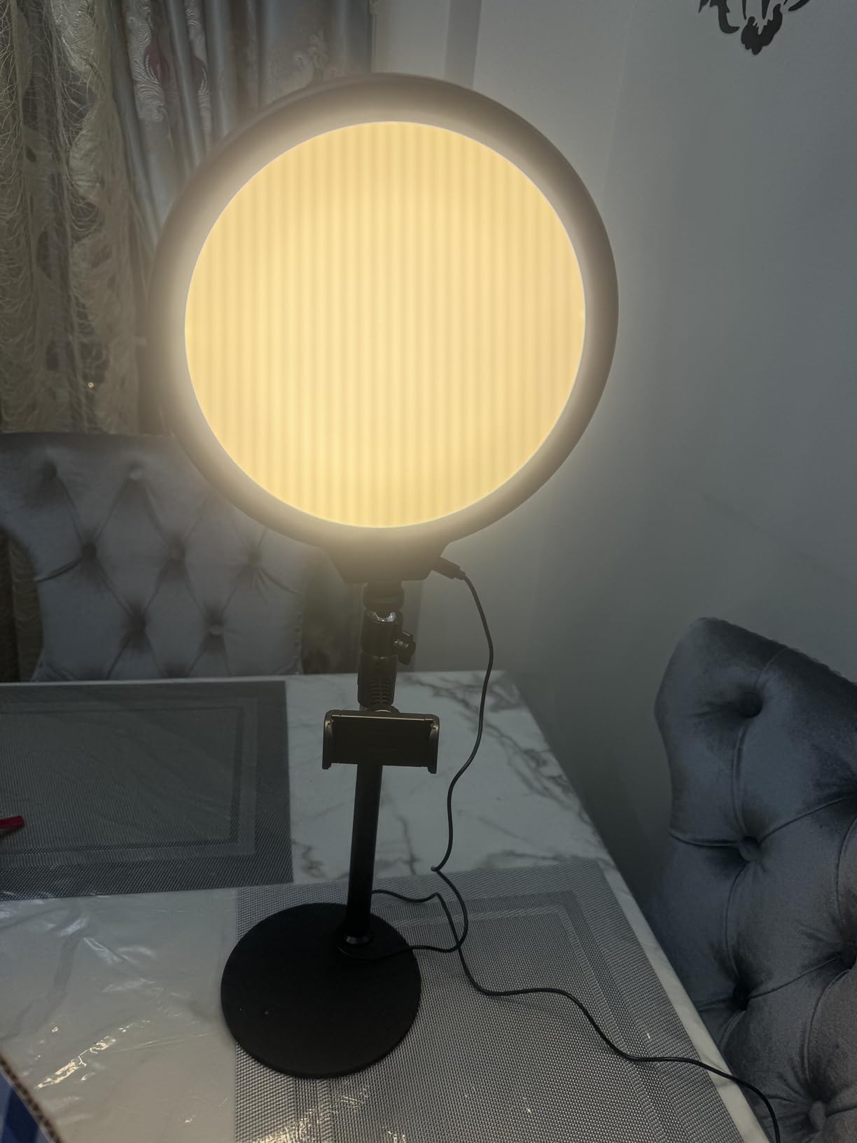 ATUMTEK 10" Full Screen Light with Extendable Desk Stand for Zoom ...