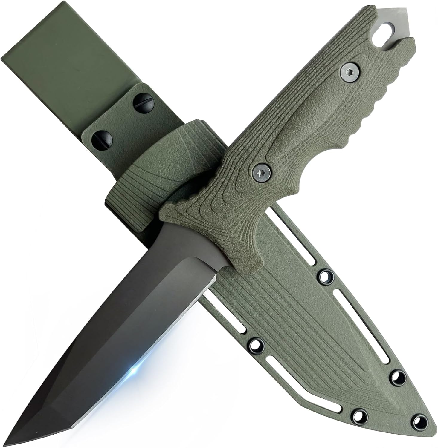 Amazon.com : QIXENIO Tactical Knife - 10 Inch Full Tang Blade Knife ...