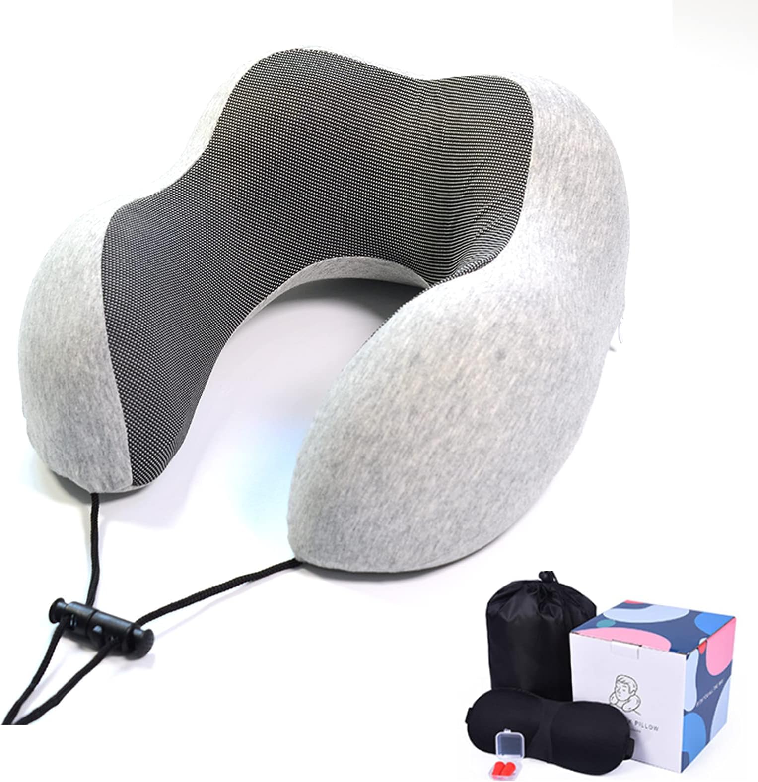 Amazon.com: FLYIFE Travel Pillow 100% Pure Memory Foam Neck Pillow ...