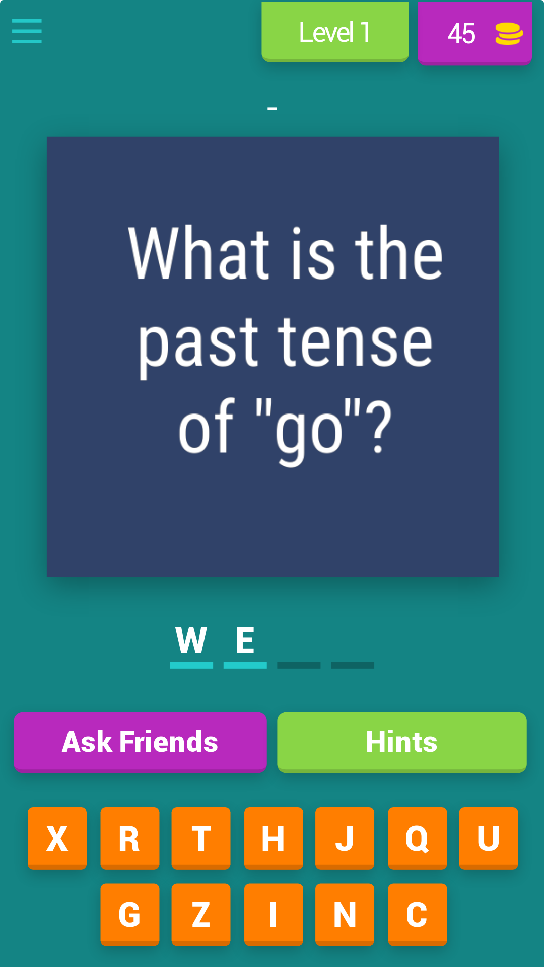 Guess The Past Tense Game - App on Amazon Appstore