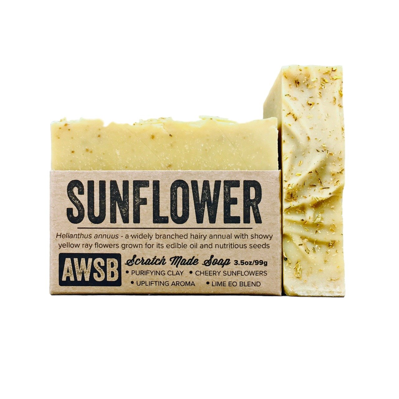 Amazon.com : A Wild Soap Bar Sunflower Bar Soap with Lime, Vegan, All ...