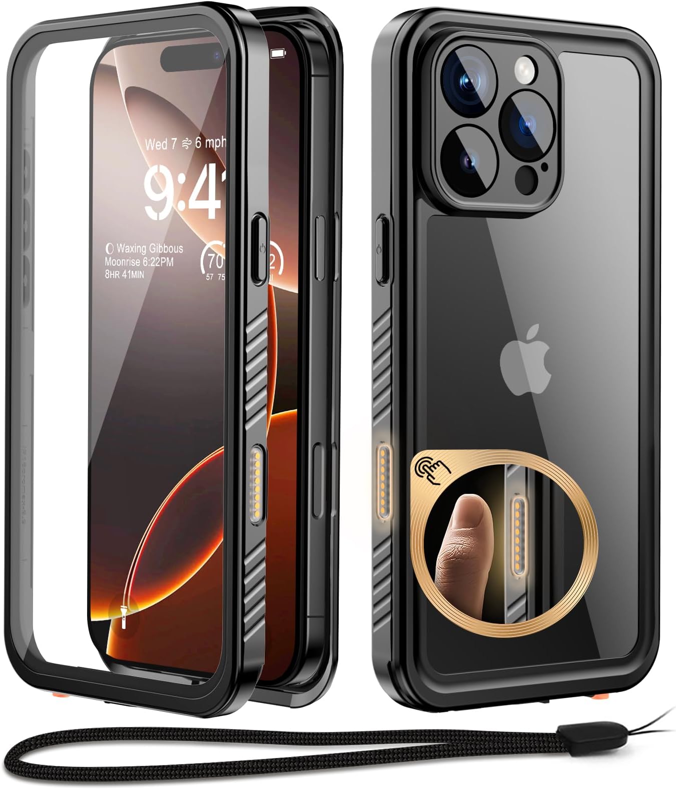 Beeasy for iPhone 16 Pro Max Case Waterproof, Shockproof, Dustproof ...