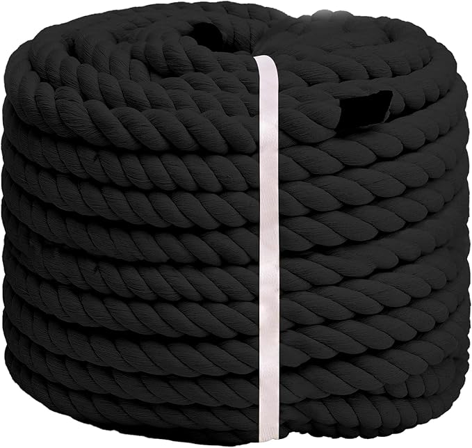 Natural Cotton Rope (1/2inches x 50ft), 3-Strand Twisted Cotton Rope ...