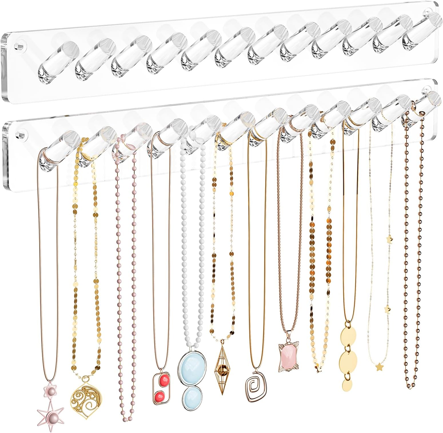 Amazon.com: bussdis Necklace Holder Hanging Jewelry Organizer: Self ...