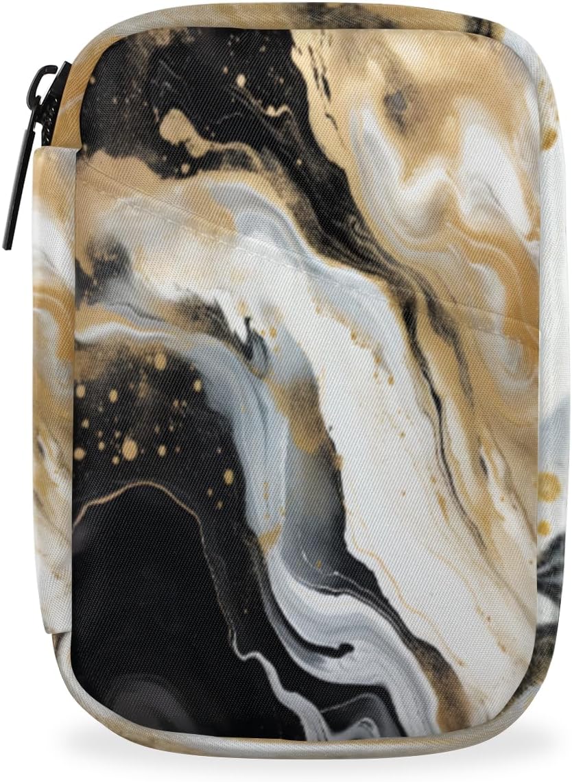 Amazon.com: Color Mix Marble Texture Pill Box 7 Day Travel Pill ...