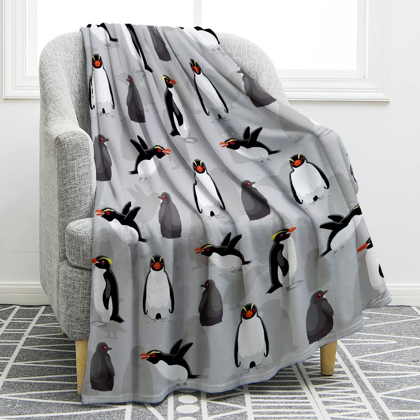 Amazon.com: Penguin Wearable Hooded Blanket for Adults – Super Soft ...