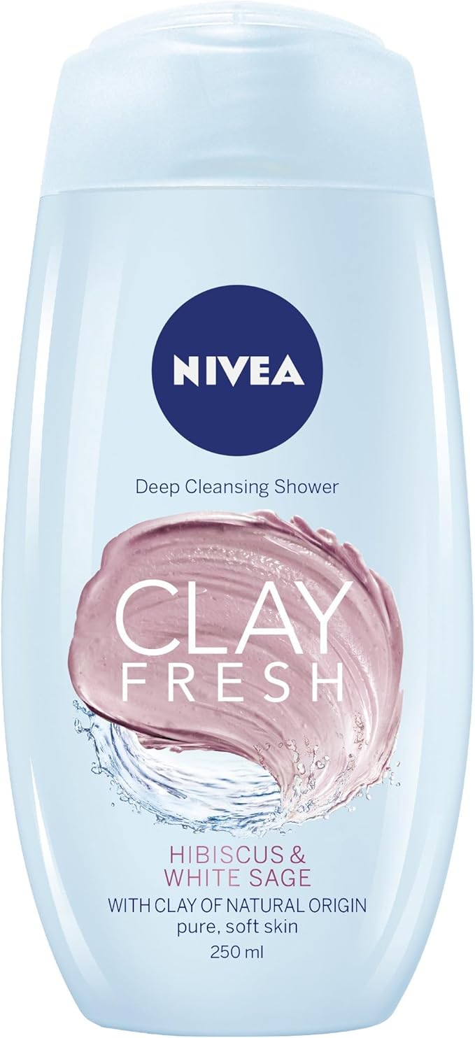 Nivea Clay Fresh Body Wash Hibiscus & White Sage, 250ml : Amazon.co.uk: Beauty