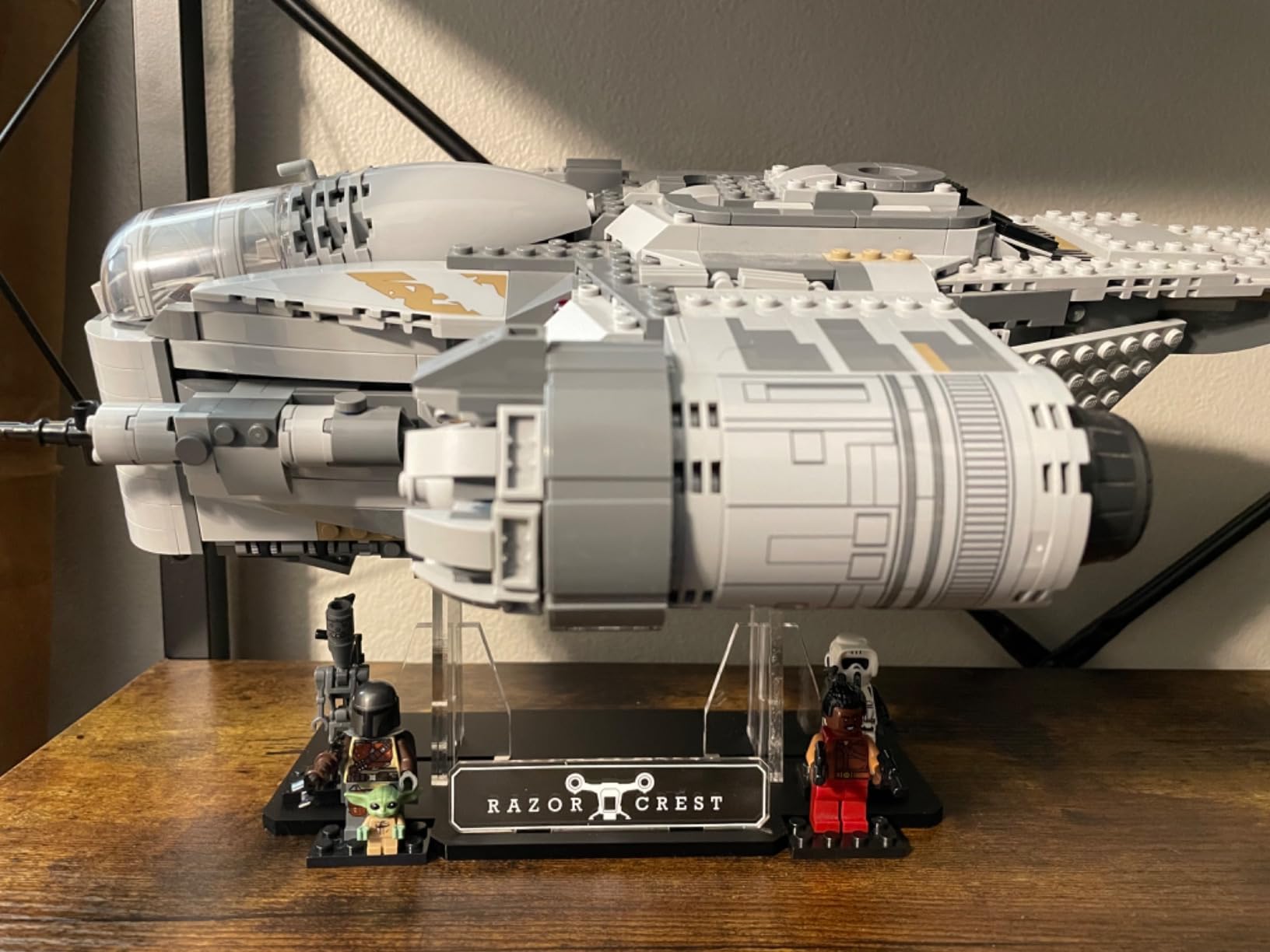 Amazon.com: TopBrixx Display Stand for Lego The Razor Crest 75292, 5MM ...