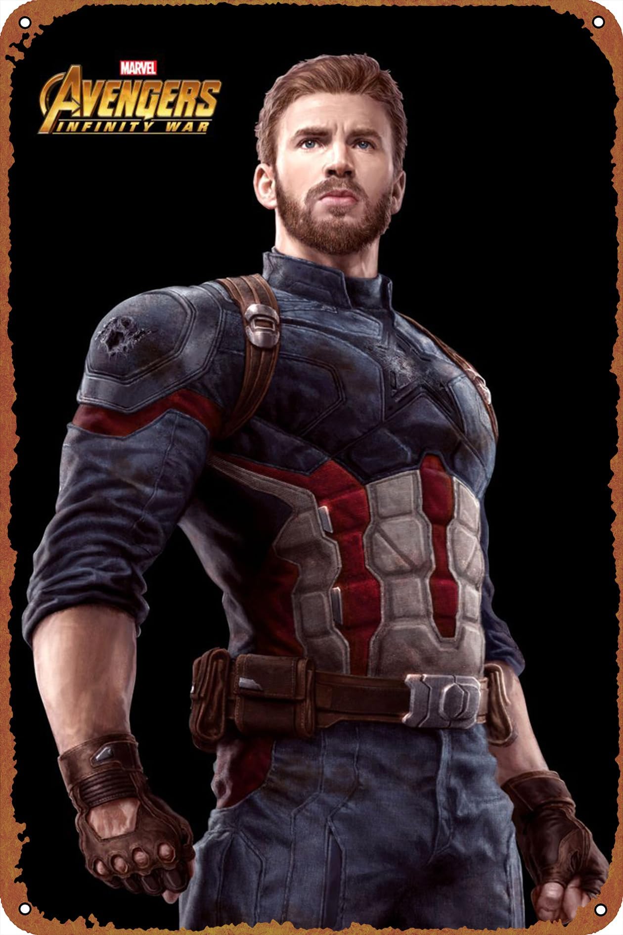 Amazon.com : Captain America Comic Posters Tin Signs Retro Metal Movie ...