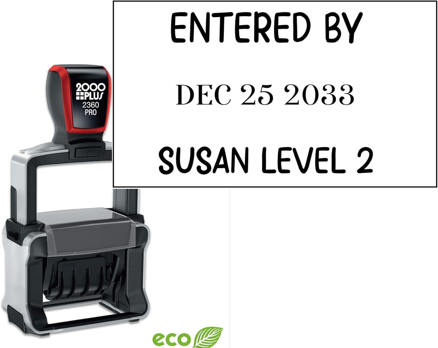 Amazon.com : Heavy Duty Date Stamp with 2-4 Line Custom Text, Self ...