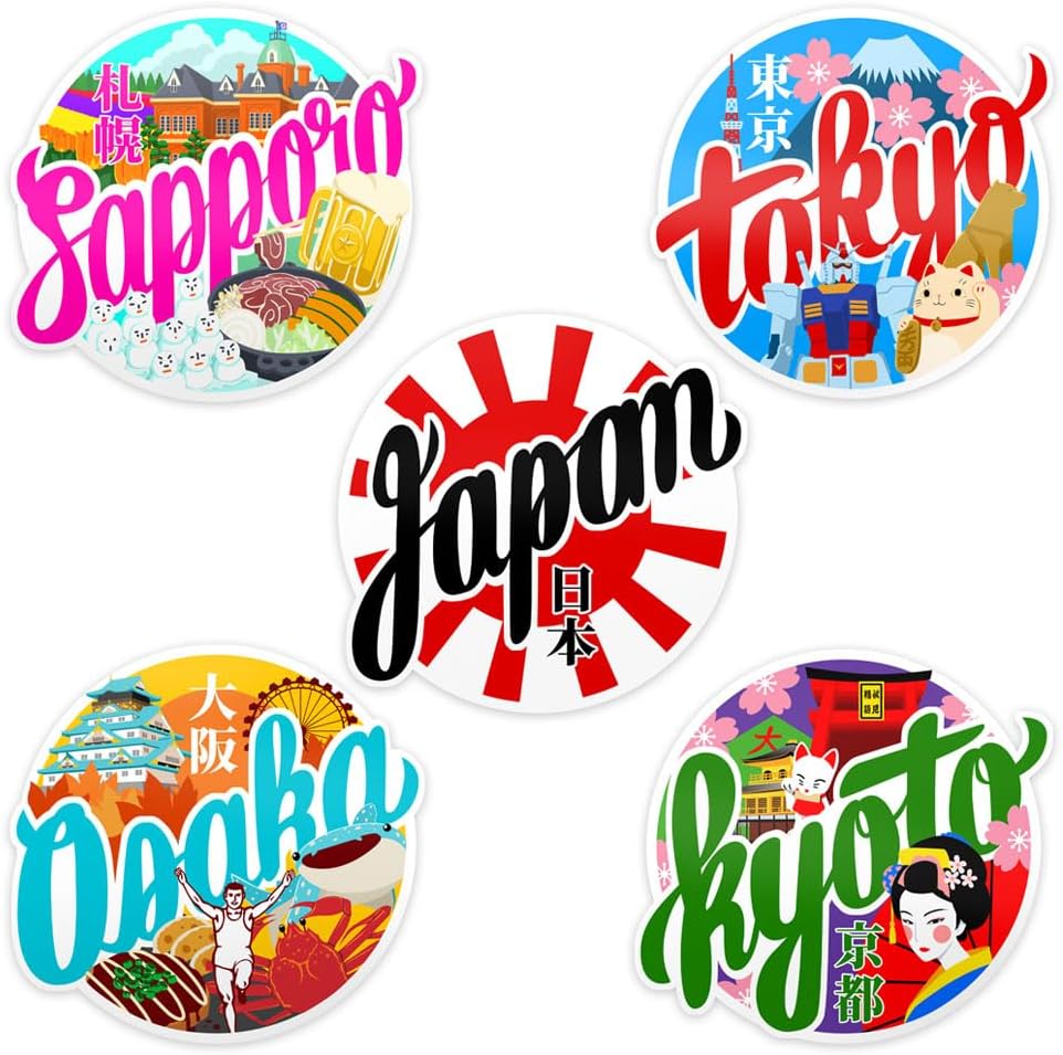 Amazon.com - 65Pcs Samurai Sticker for Car Bumper Japan Samurai Decal ...