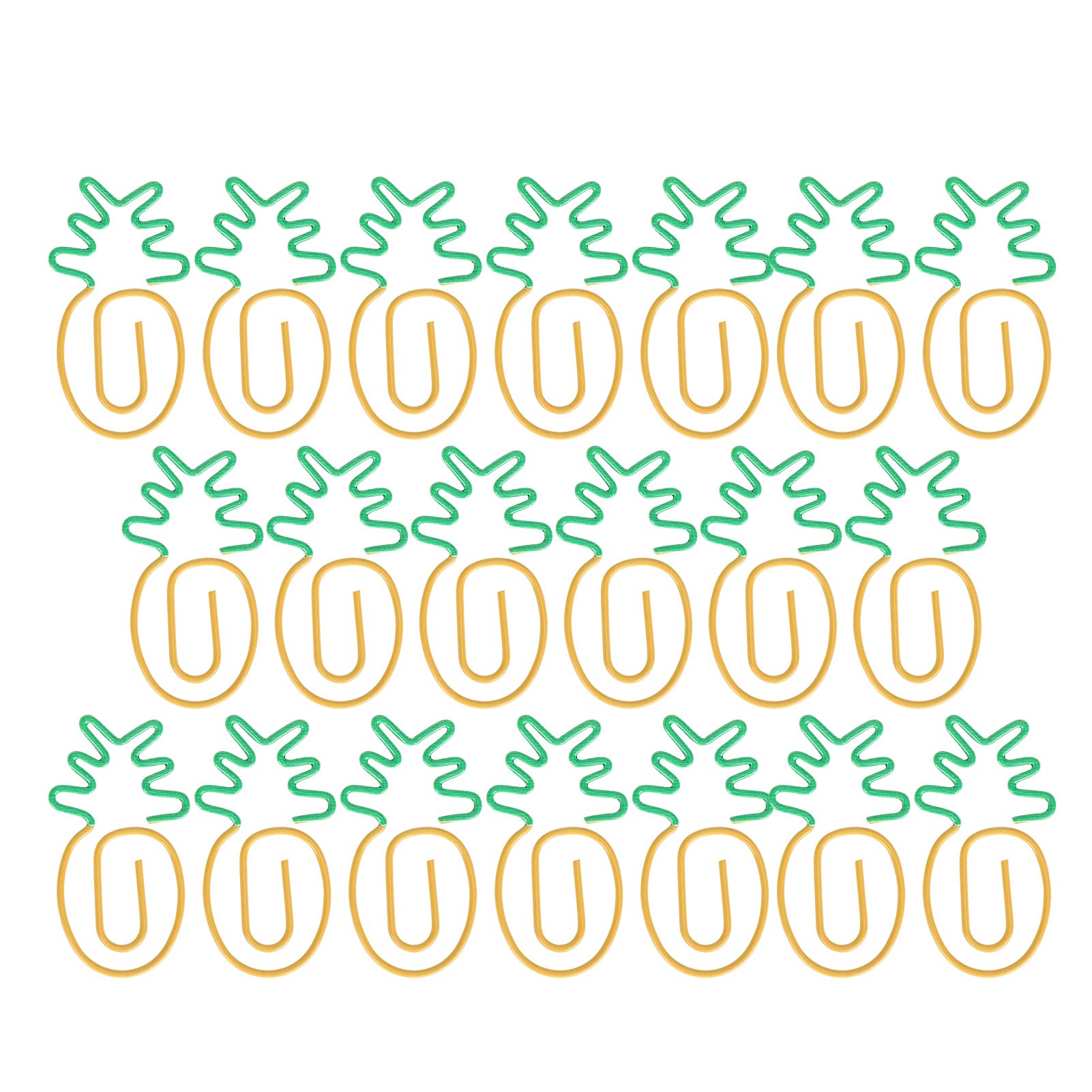 Amazon.com : Paper Clips, 20pcs Pineapple Design Paper Clips Bookmarks ...