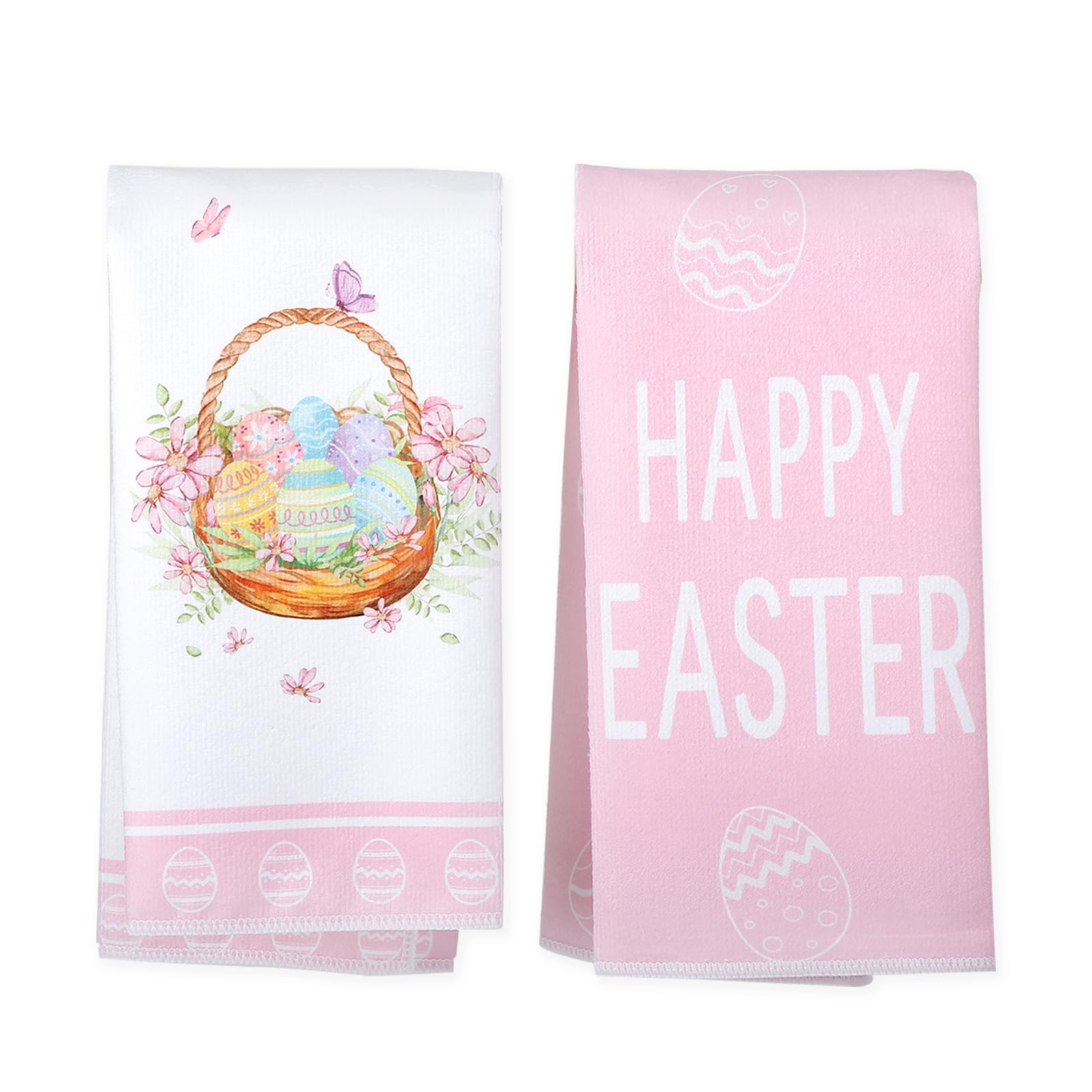 Amazon.com: Easter Kitchen Towels 4 Pack Happy Easter Egg Dish Towels ...