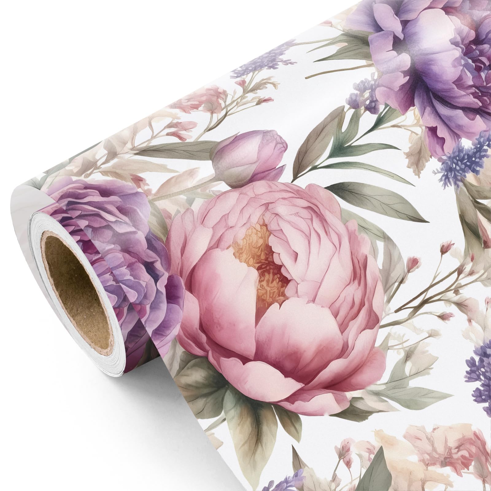 Snapklik.com : WRAPAHOLIC Floral Wrapping Paper Roll - Mini Roll - 17 ...