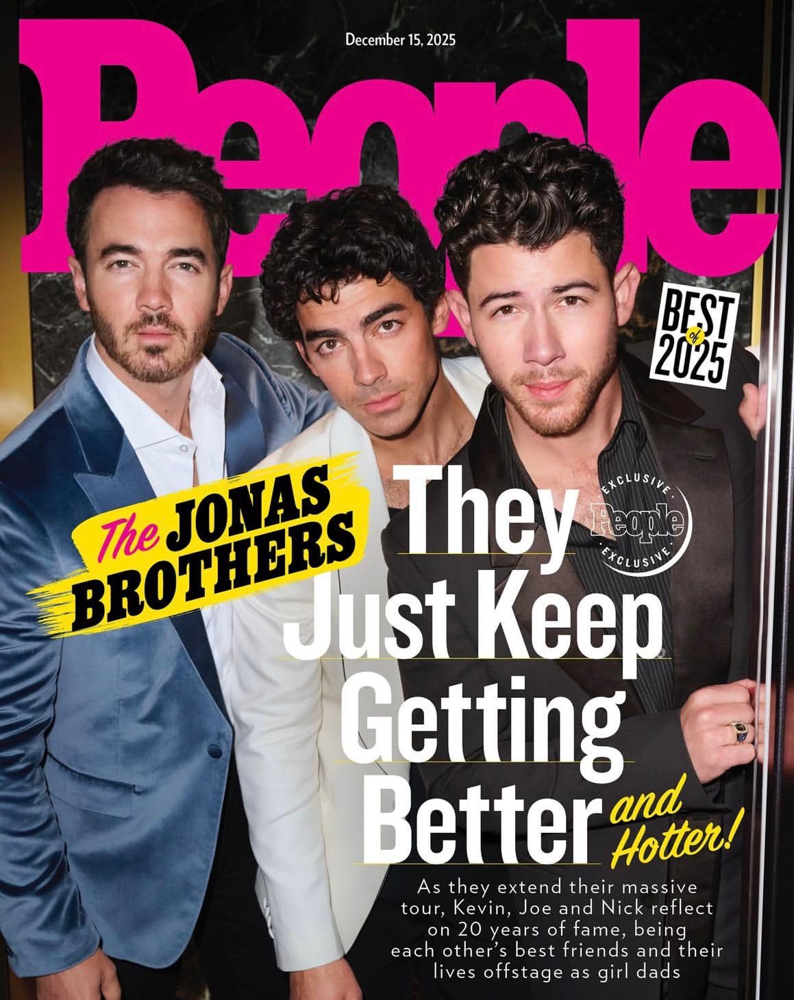 People Magazine December 15, 2025 : The Jonas Brothers, They Just Keep ...