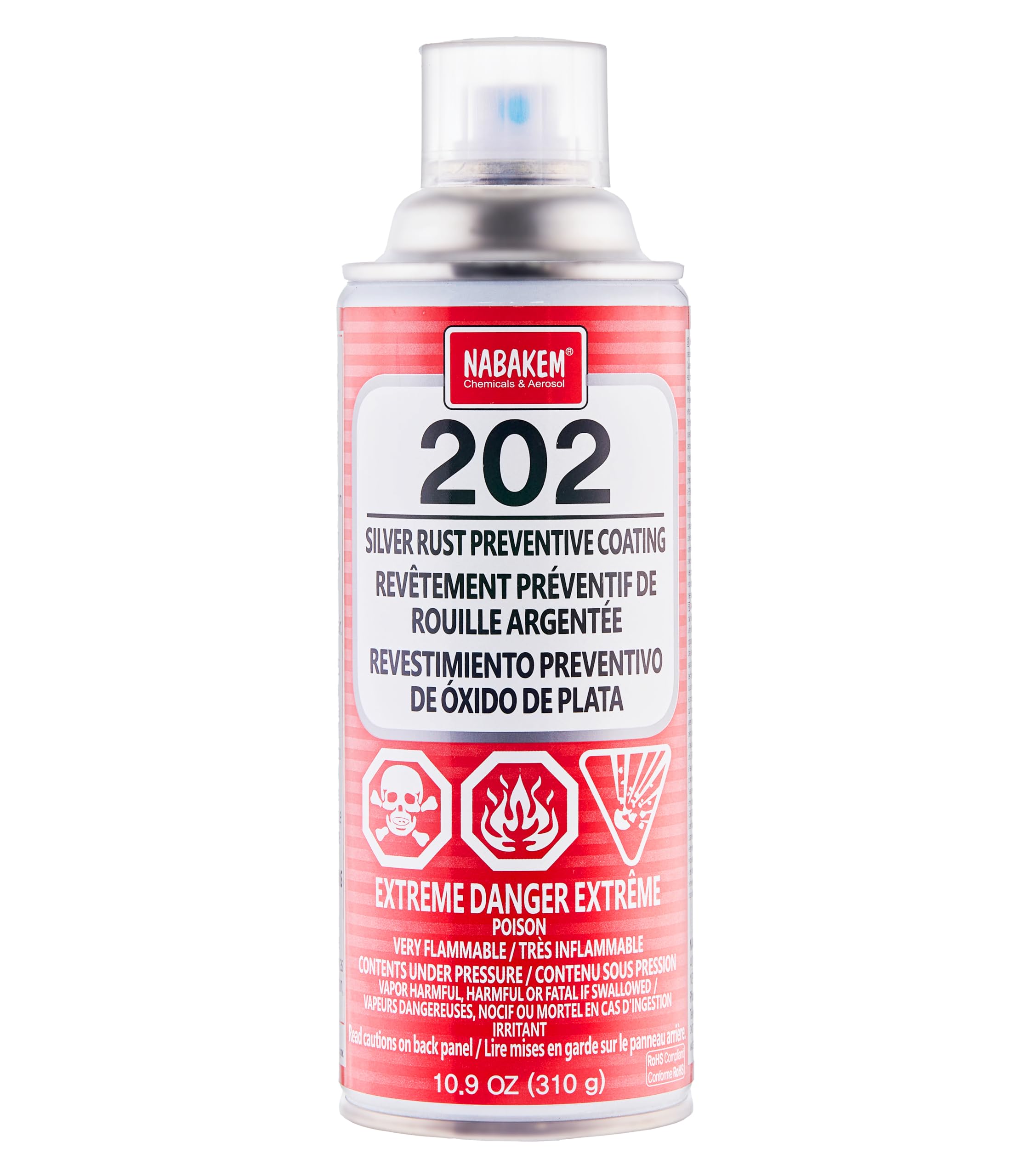 Amazon.com: NABAKEM #202 Silver Rust Preventive Coating Aerosol ...