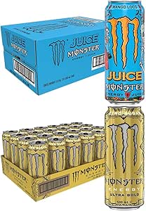 Monster Ultra Mango Loco Juice 24pk and Monster Ultra Gold 24pk ...