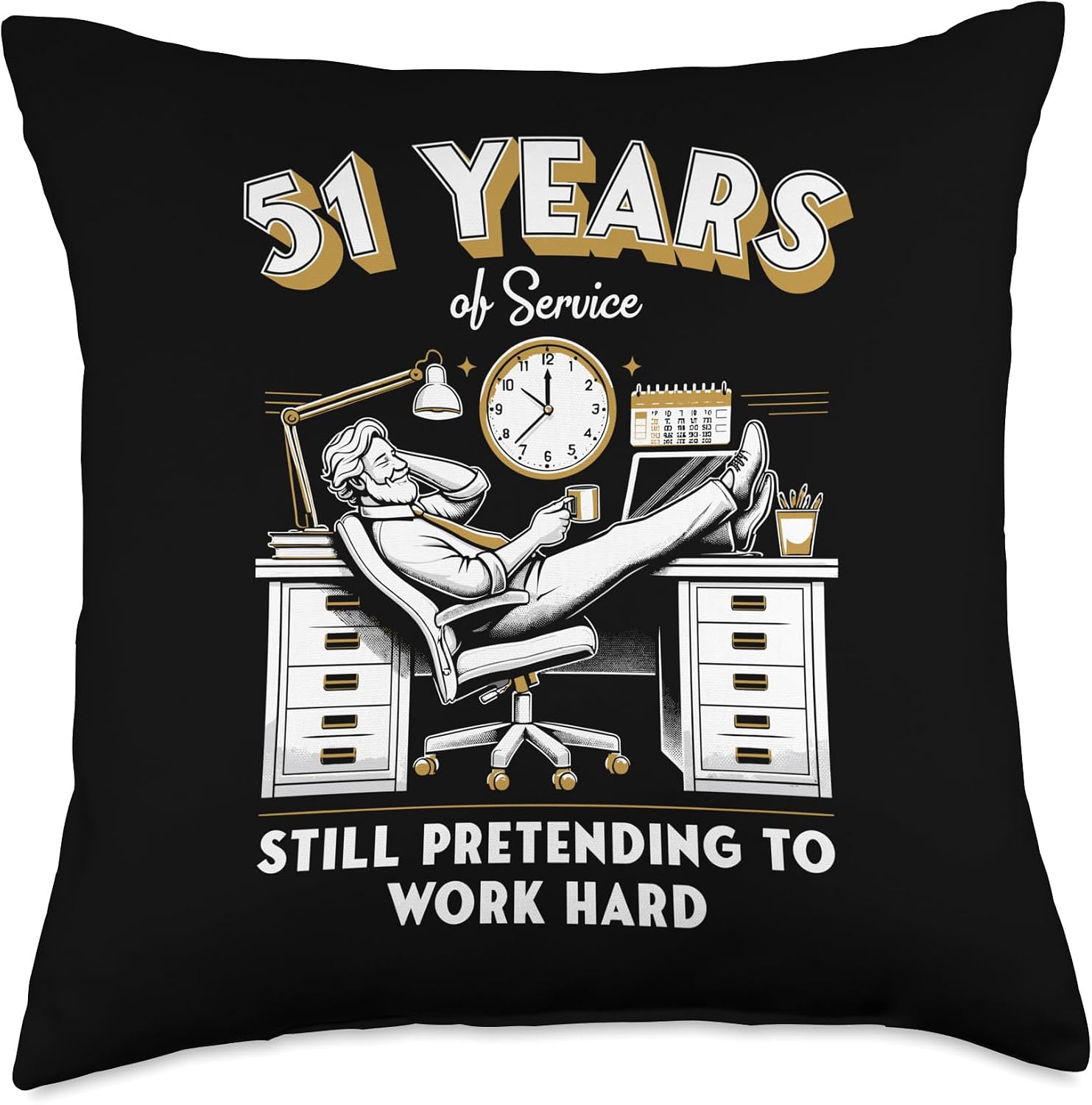 Amazon.com: Years of Service Sarcastic Work Anniversary 51 Years of ...