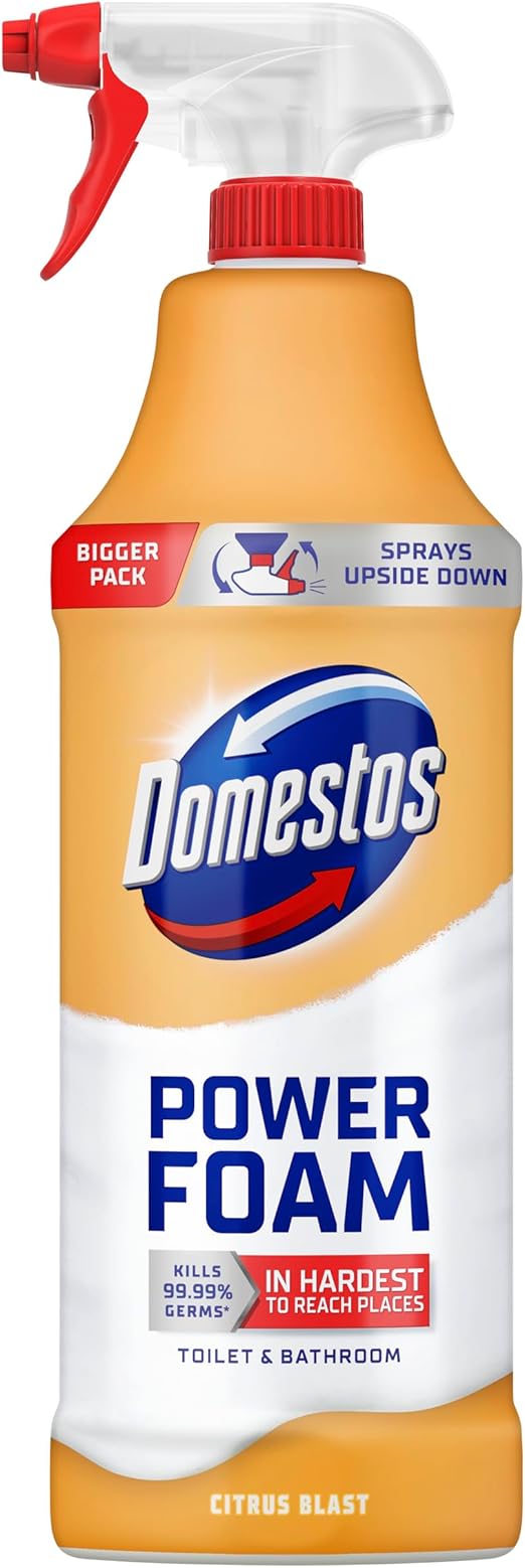 Domestos Power Foam Citrus Blast Toilet & Bathroom Cleaner Spray sprays ...