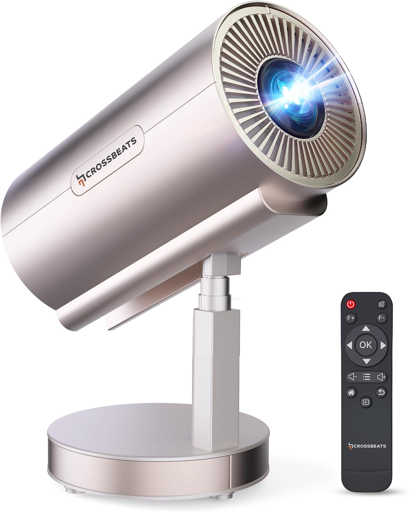 Crossbeats Lumex Smart Projector 4k Ultra HD| Mini Projector for Room ...
