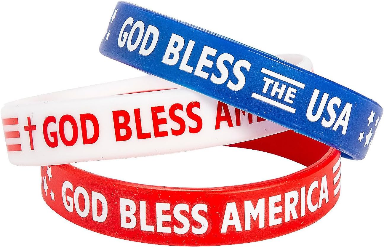 Amazon.com: Fun Express Bulk 100 Piece Religious Patriotic Rubber ...